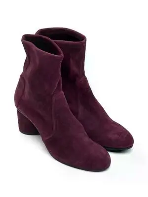 STUART WEITZMAN Suede Block-heel Boots