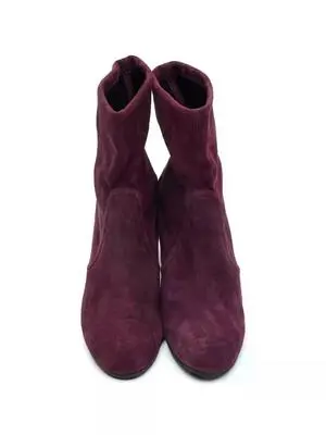 STUART WEITZMAN Suede Block-heel Boots