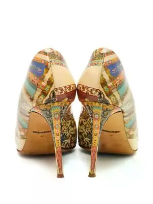 Dolce & Gabbana Printed Patent Leather Pumps