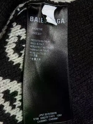 Balenciaga All-over Logo Knit Sweater