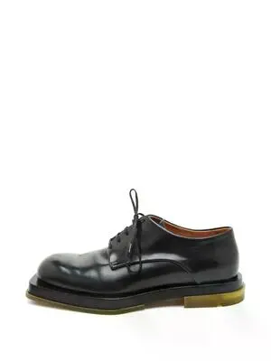 Bottega Veneta Square Toe Derby Shoes - Black