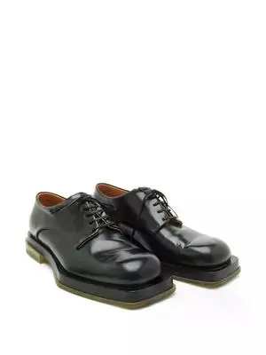 Bottega Veneta Square Toe Derby Shoes