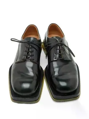 Bottega Veneta Square Toe Derby Shoes