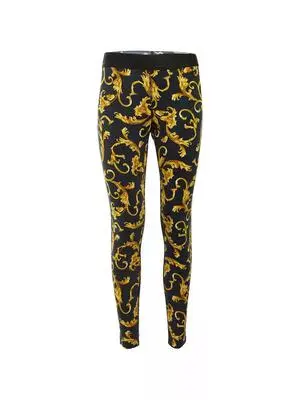 Versace Baroque-print Jersey Leggings