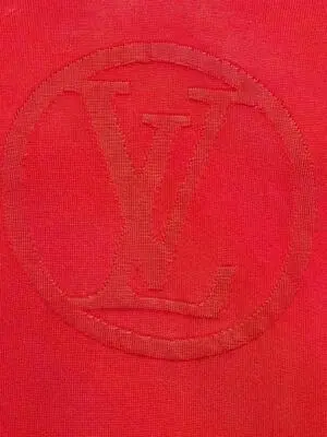 LOUIS VUITTON Logo-print Knit Hoodie