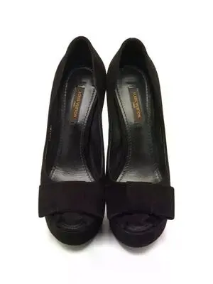 LOUIS VUITTON Peep-toe Platform Pumps