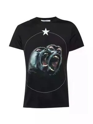 Givenchy Monkey Brothers Print T-shirt - Black