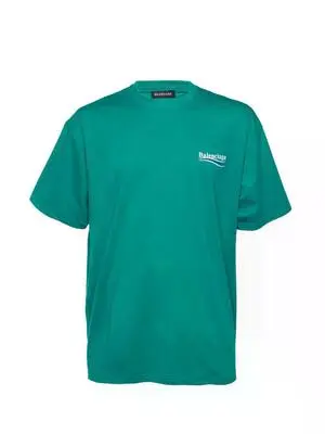 Balenciaga Political Campaign Cottont-shirt - Green