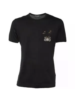 Dolce & Gabbana Music-patch T-shirt - Black