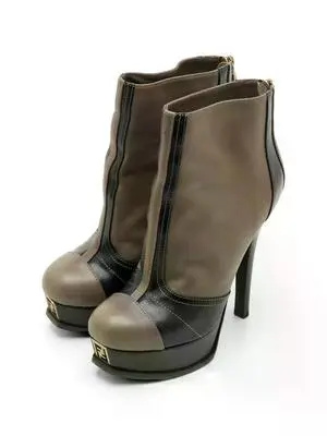 Fendi Platform Ankle Boots - Brown