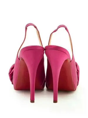 CHRISTIAN LOUBOUTIN Satin Platform Sandals
