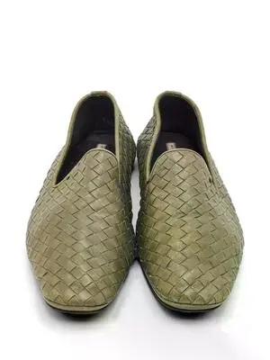 Bottega Veneta Intrecciato Leather Loafers