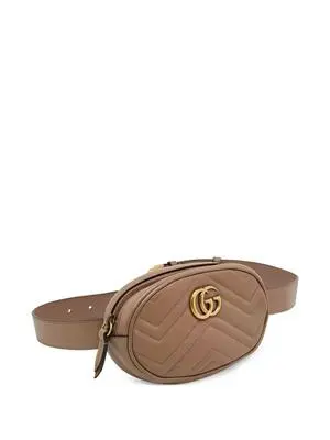 Gucci Mini Gg Marmont Belt Bag - Neutrals