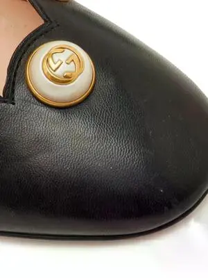 Gucci Scalloped Pearl Pumps