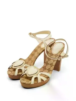 Gucci Leather Platform Sandals