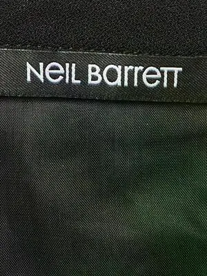 Neil Barrett Crepe Pleated Sleeveless Maxi Dress