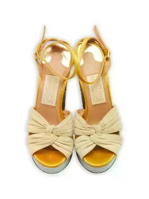 FERRAGAMO Luna Platform Wedge Sandals