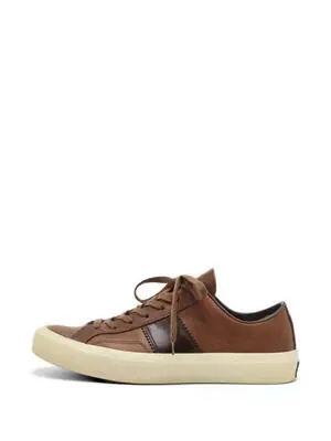 TOM FORD Cambridge Leather Sneakers - Brown