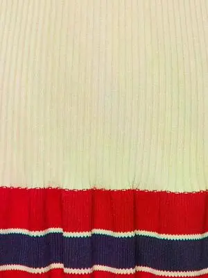 Sandro Rib-knit Striped Panel Top