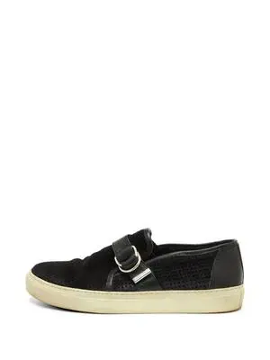 Balmain Perforated Slip-on Sneakers - Black