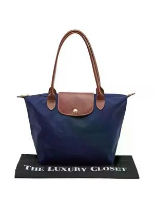 Longchamp Le Pliage Leather Flap Tote Bag