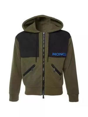 Moncler Fleece Zip-up Jacket - Green