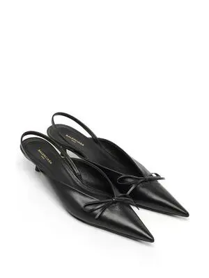 Balenciaga Leather Bow Detail Pumps