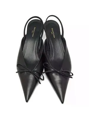 Balenciaga Leather Bow Detail Pumps