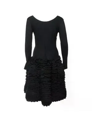 Alaïa Laurier" Ruffled Knit Mini Dress