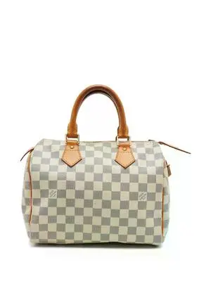 LOUIS VUITTON Speedy 25 Damier Azur Handbag - Neutrals