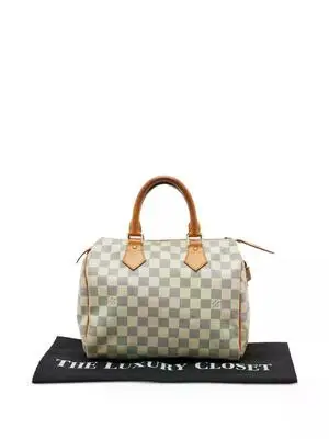 LOUIS VUITTON Speedy 25 Damier Azur Handbag