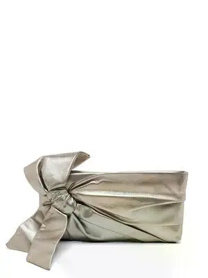 Valentino Garavani Bow Leather Clutch Bag