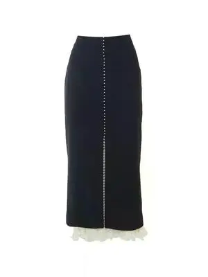 Alexander McQueen Embellished Midi Skirt