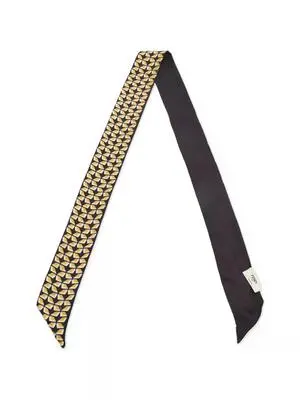 Fendi Monster Printed Bandeau Scarf - Black