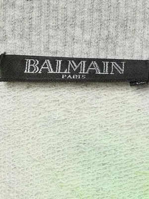 Balmain Logo Print Cotton Sweatshirt