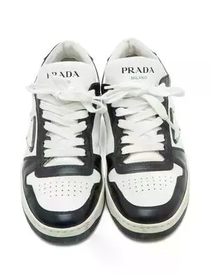 Prada Downtown Leather Sneakers