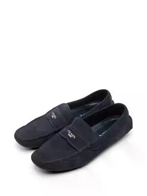 Prada Suede Slip-on Loafers