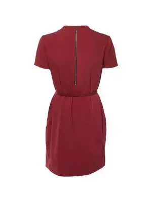 Burberry Belted Crepe Mini Dress