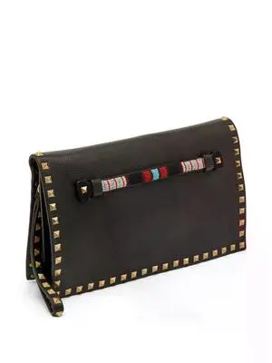 Valentino Garavani Rockstud Beaded Clutch Bag