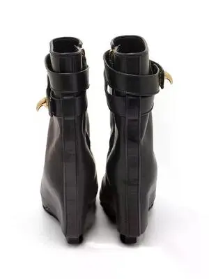 Givenchy Shark Lock Wedge Ankle Boots - Black