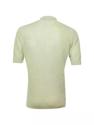 424 Wavy Knit Polo Shirt