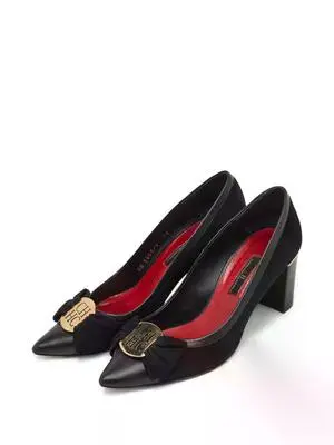 Carolina Herrera Suede Heeled Pumps