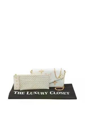 LOUIS VUITTON Monogram Giant Watercolor Felicie Pochette Bag - White