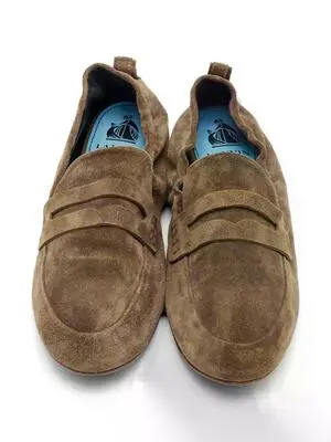 LANVIN Suede Slip-on Loafers