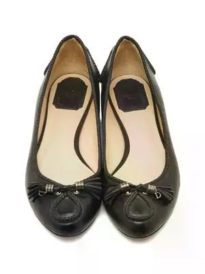 Dior Tassel Leather Ballet Flats