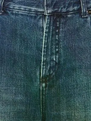 Dior Cotton Denim Bee Patch Cropped Jeans