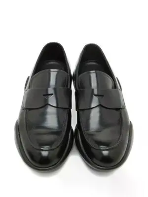 Prada Brushed Leather Loafers