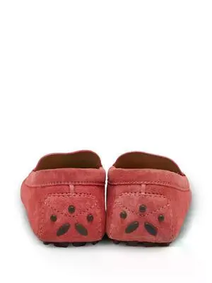 FERRAGAMO Gancini Suede Loafers