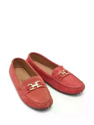 FERRAGAMO Gancini Suede Loafers