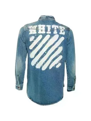 Off-White Logo-print Denim Shirt-jacket